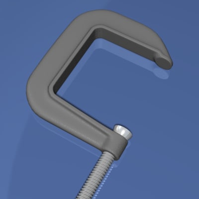 3d model c clamp