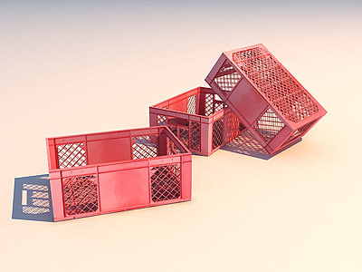 plastic box 3d model