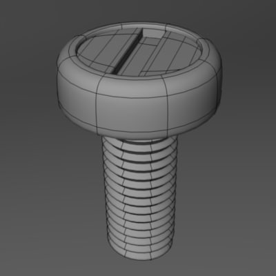 3d model of screw