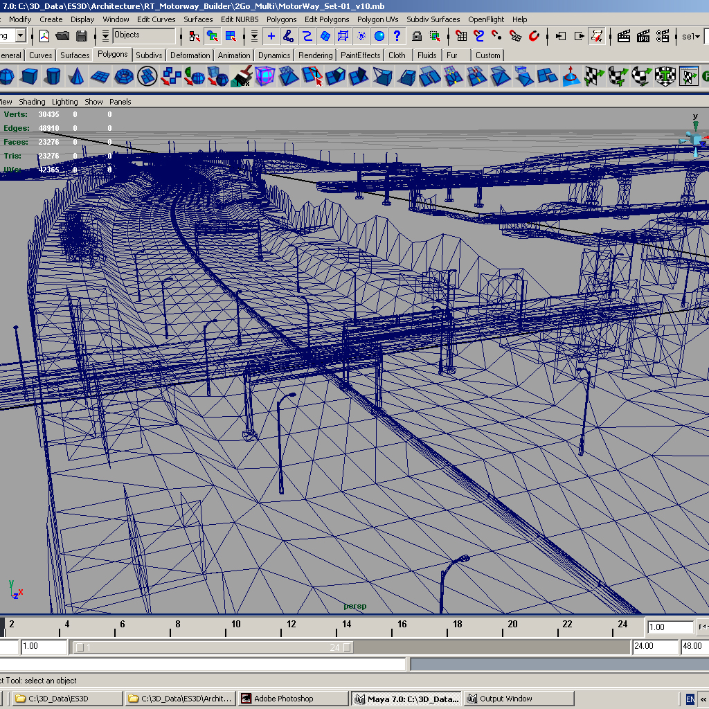 3d motorway road race tracks model