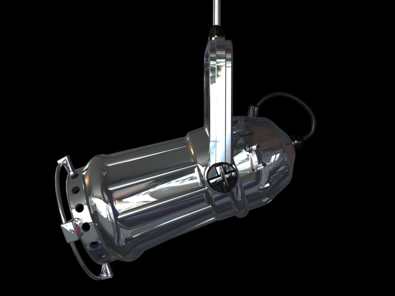 3d model stage light