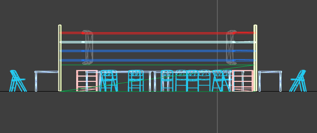 boxing ring chairs tables max