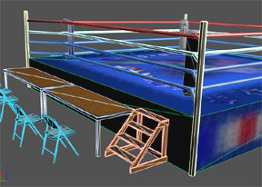 boxing ring chairs tables max