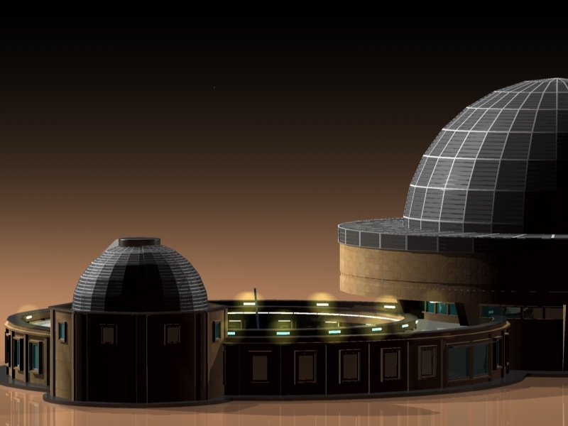 3d planetarium observatory building