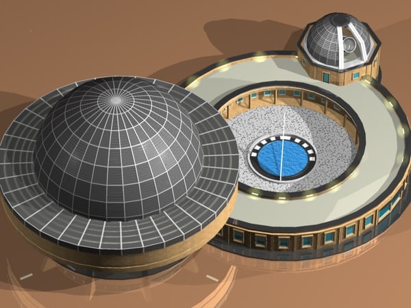 3d planetarium observatory building