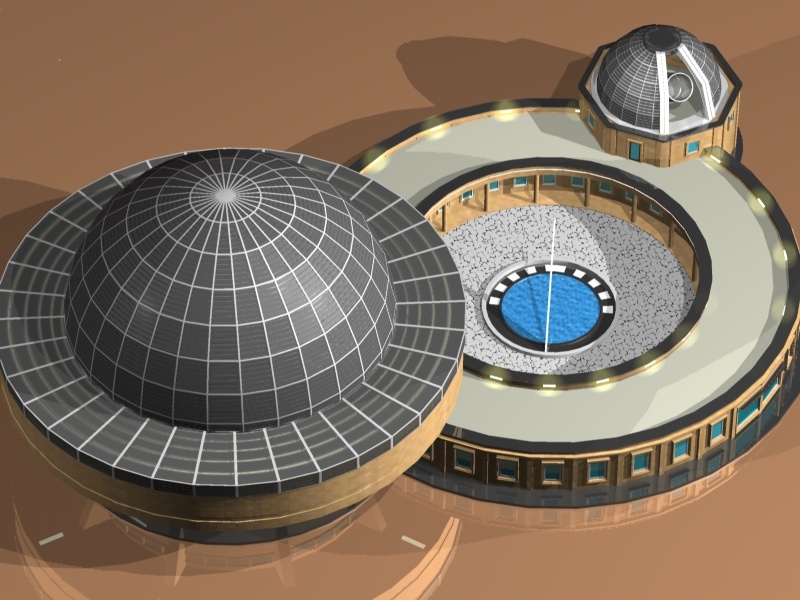 3d planetarium observatory building