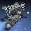 i4 engine 4 3d model