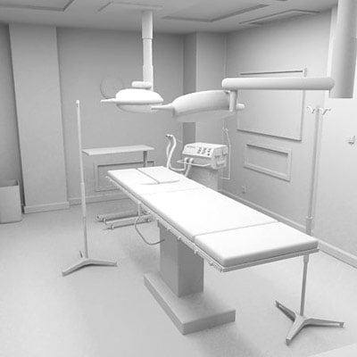 3d surgery room model