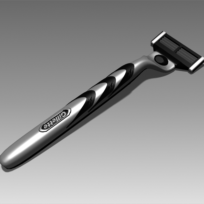 gillette shaver 3d max