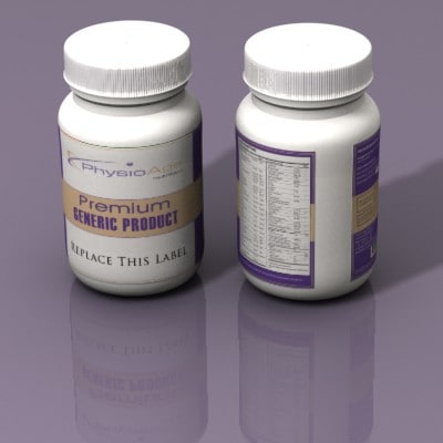 bottle label 3d model