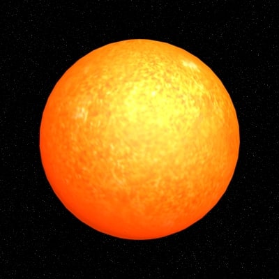 3d model sun sol star