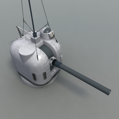 3dsmax 127mm mk42 naval gun