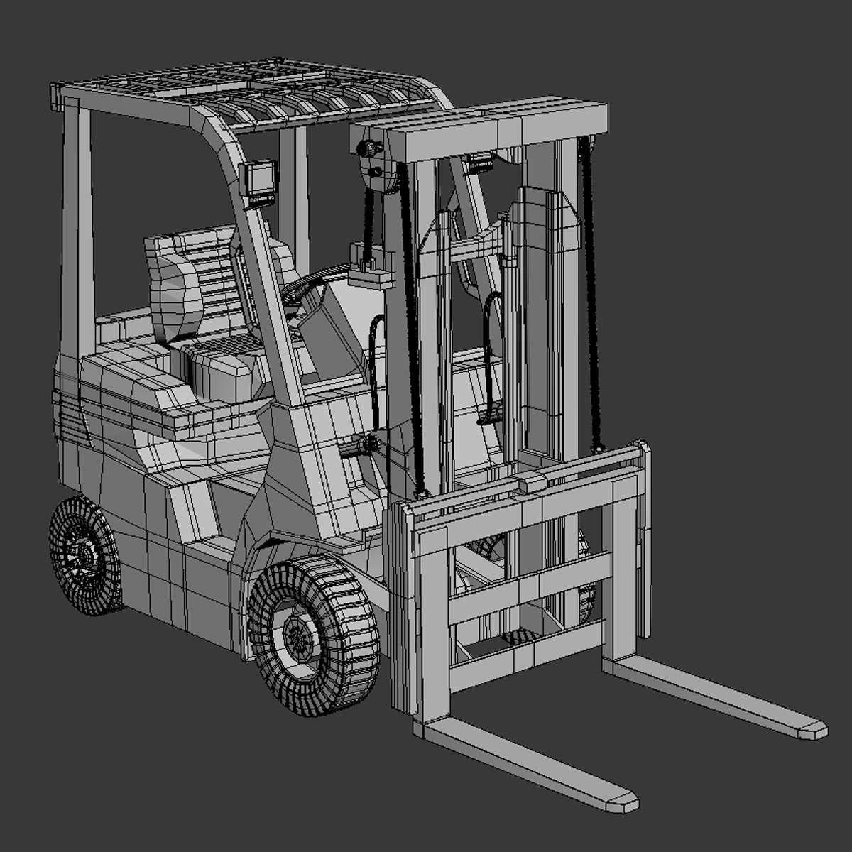 3d fork lift truck