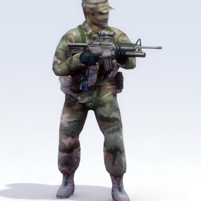 3d model usarmy ranger