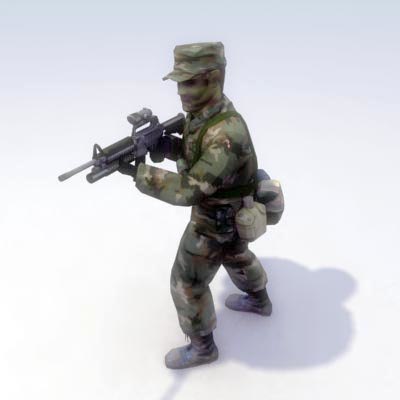 3d model usarmy ranger