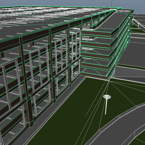 3d stacked parking model