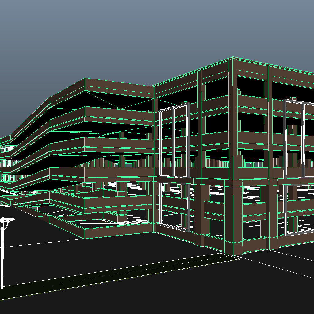 3d stacked parking model