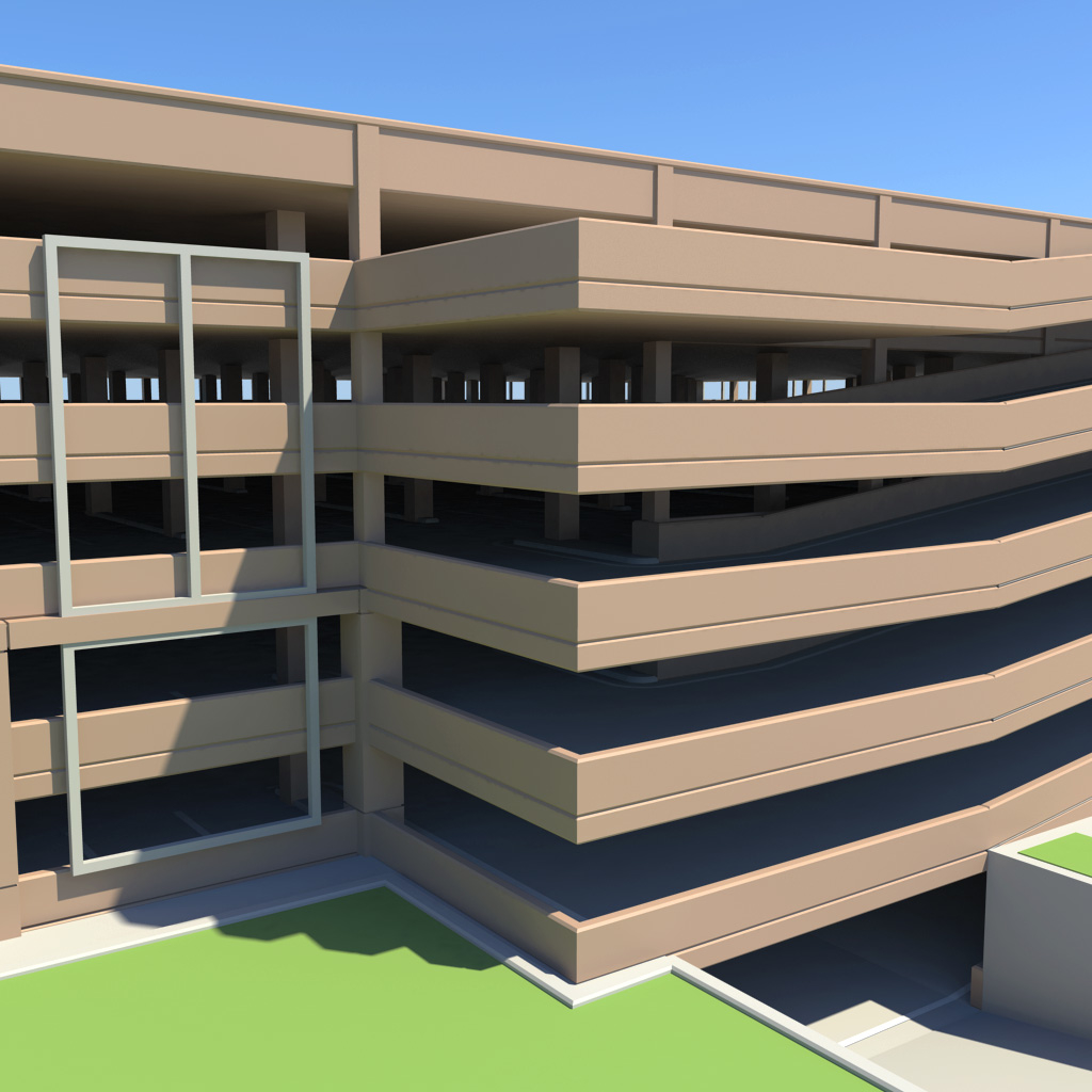 3d stacked parking model