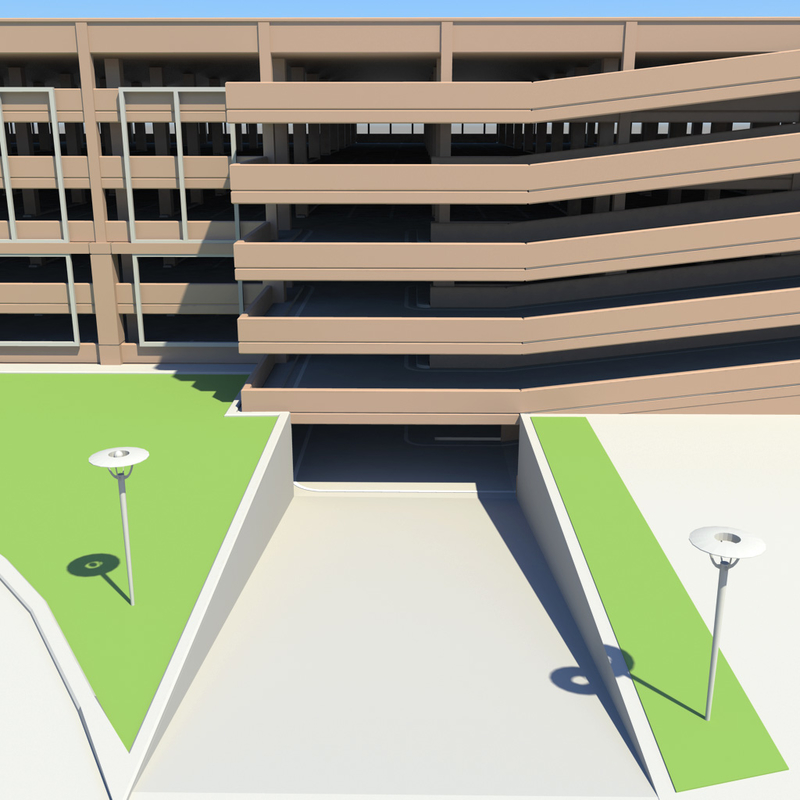 3d stacked parking model