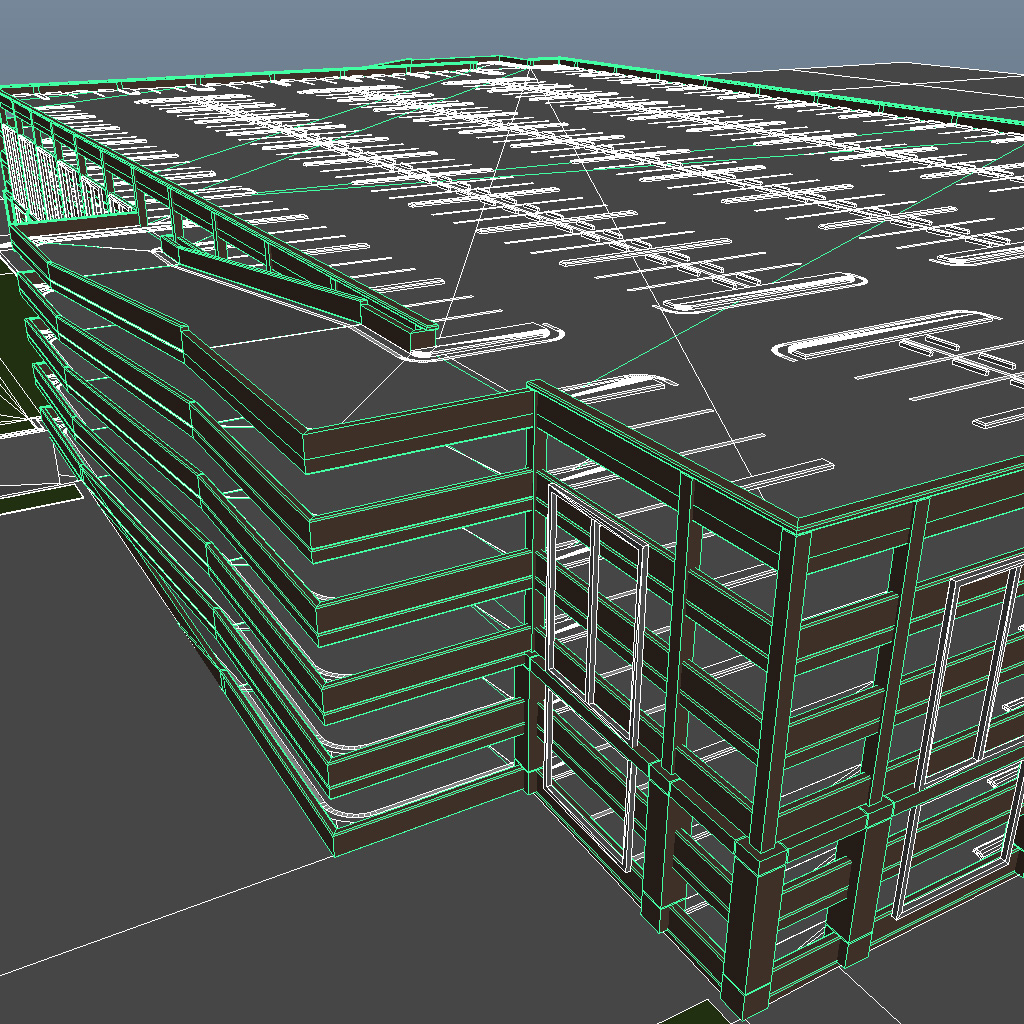 3d stacked parking model