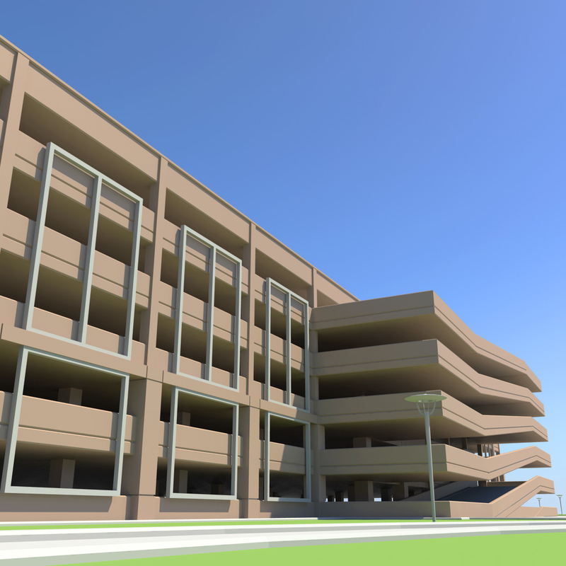 3d stacked parking model