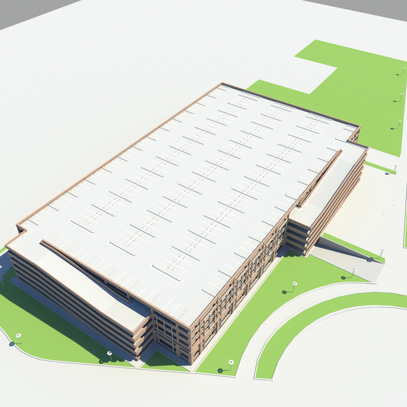 3d stacked parking model