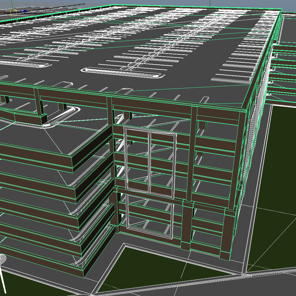 3d stacked parking model