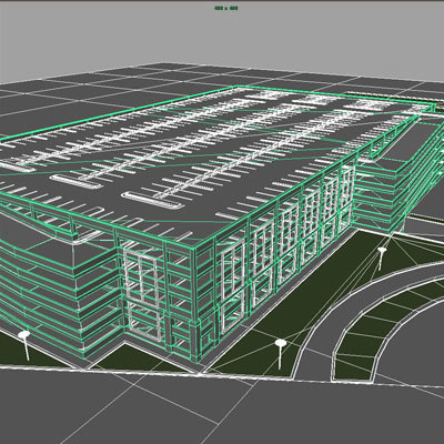 3d stacked parking model