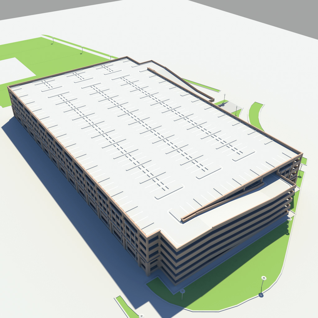 3d stacked parking model