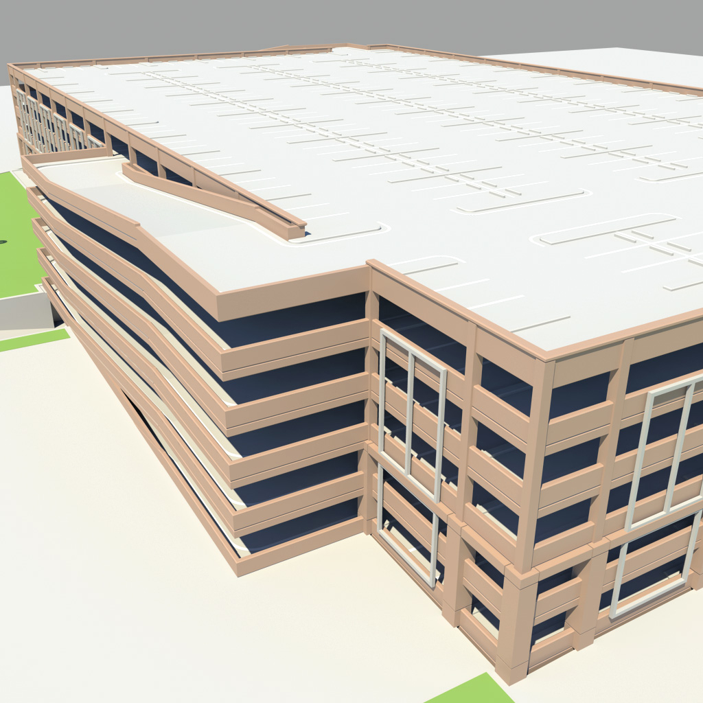 3d stacked parking model