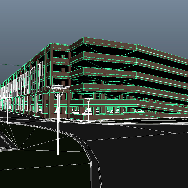 3d stacked parking model