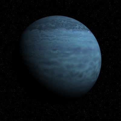 3d model solar planet neptune