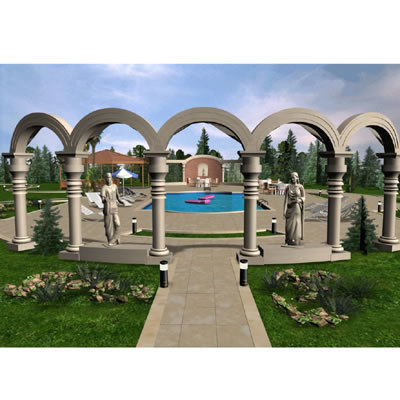 3d garden model