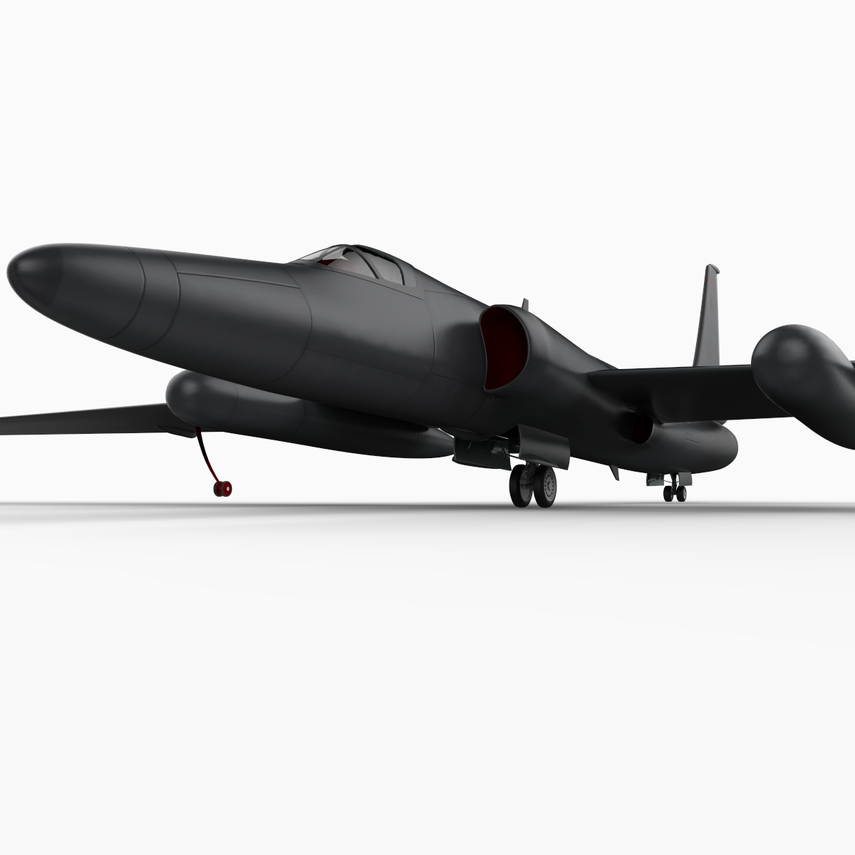 u-2 photographed air 3d model