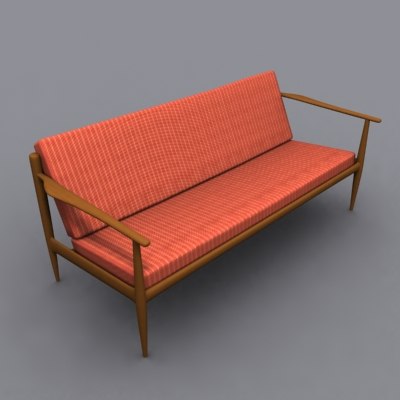 3d model danish modern sideboard