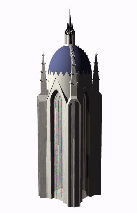 tower gothic 3d model