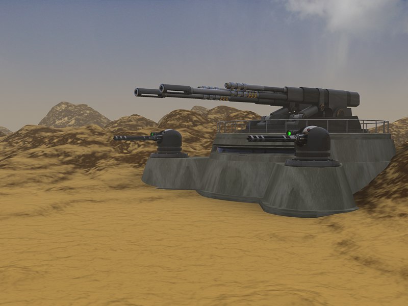 artillary bunker 3d model