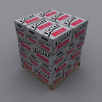 3d pallets beer cases