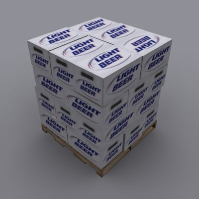 3d pallets beer cases