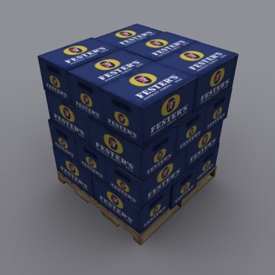 3d pallets beer cases