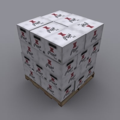 3d pallets beer cases