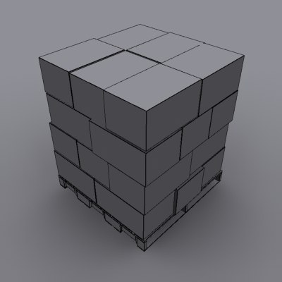 3d pallets beer cases