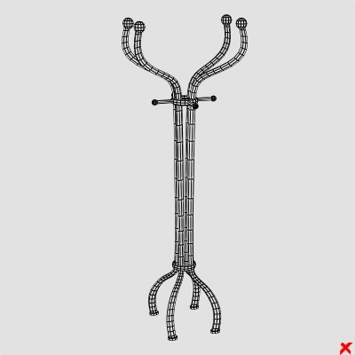 coat rack 3d model
