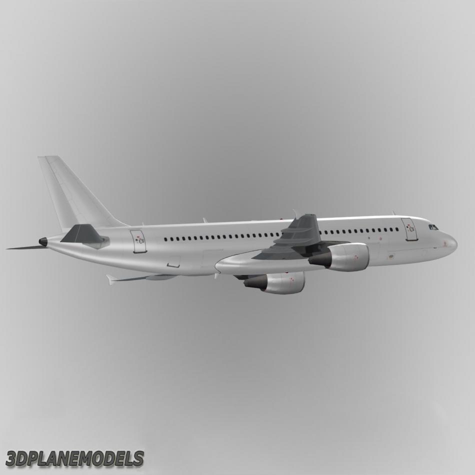 airbus a320 generic white 3d max