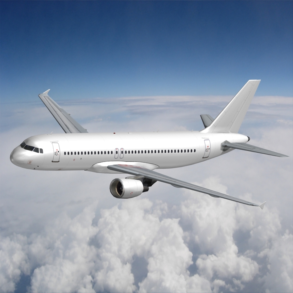 airbus a320 generic white 3d max