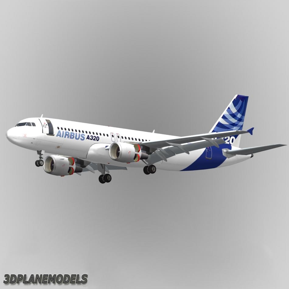3d model of airbus a320 house a-320