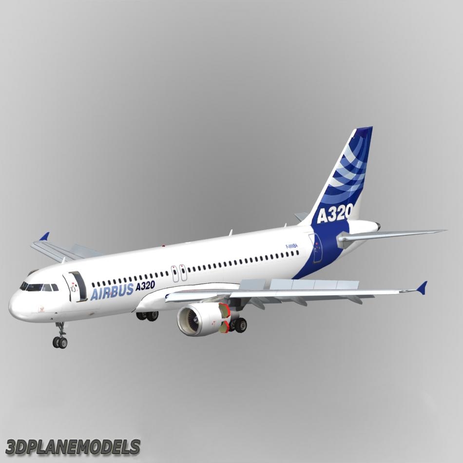 3d model of airbus a320 house a-320
