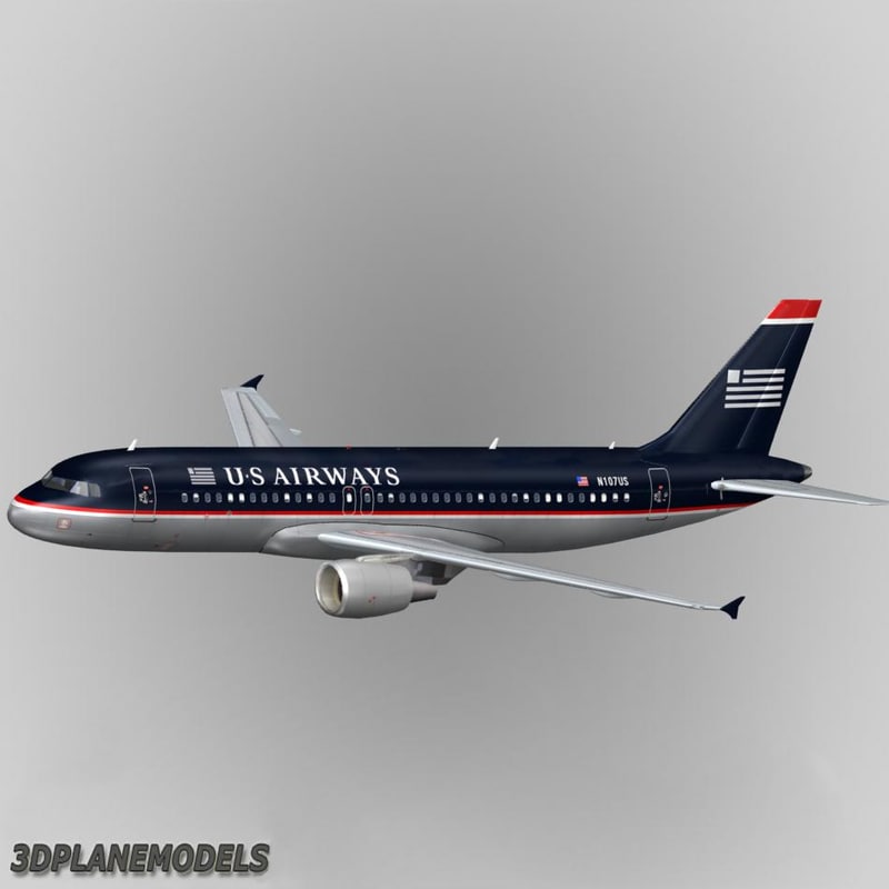 airbus a-320 3d model