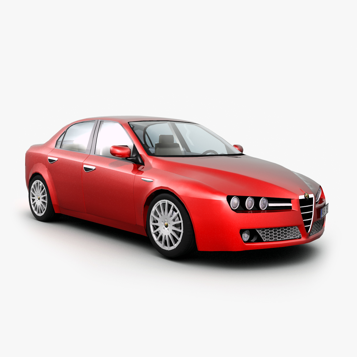 3d alfa romeo 159 car