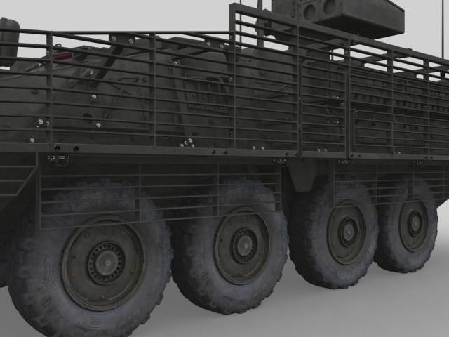 3d stryker atgm slat armor